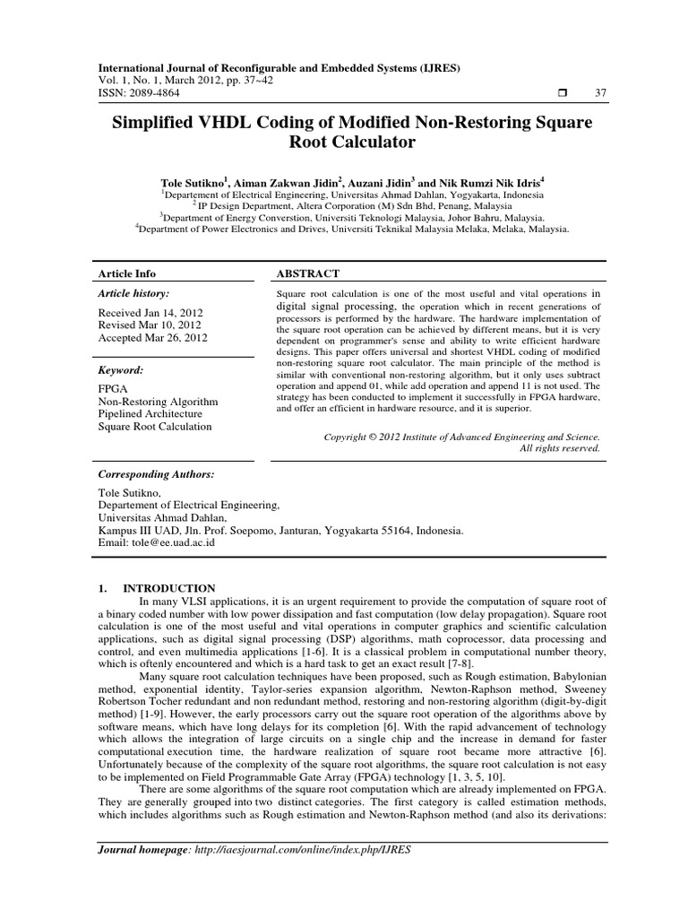 Simplified VHDL Coding of Modified NonRe | PDF | Field Programmable ... Simplified VHDL Coding of Modified NonRe | PDF | Field Programmable ...