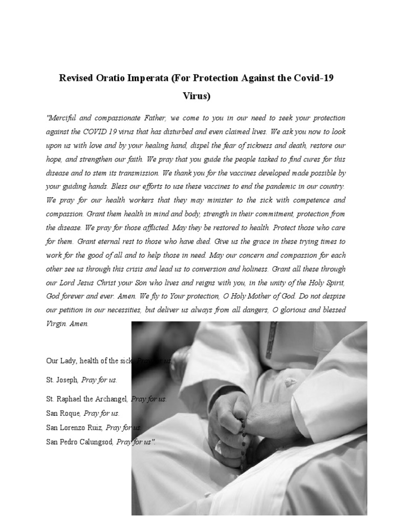 Revised Oratio Imperata | PDF