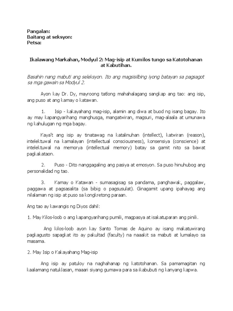 Q2 - Module 2 (Grade 7) | PDF