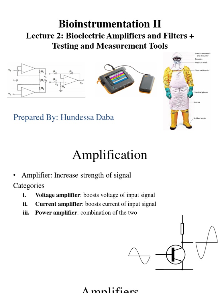 Lecture-2 Bioelectric Amplifiers and Measuring Instruments | PDF ...