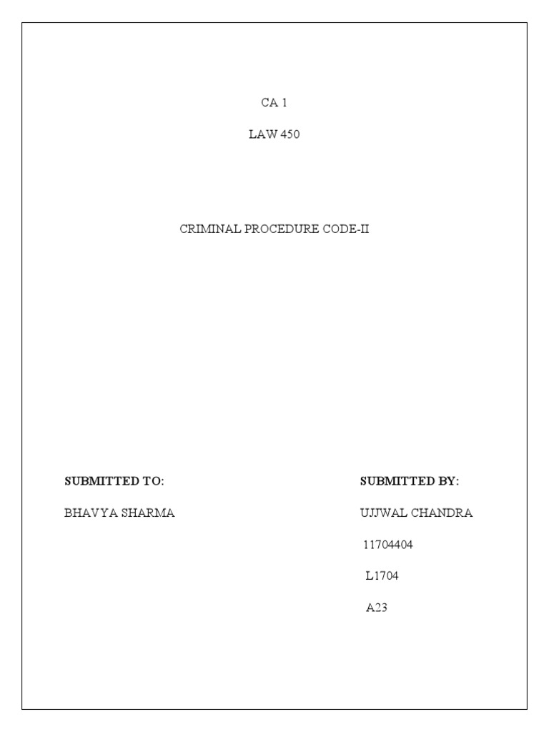 Double Jeopardy CRPC and Its Link With Constitutional Law | PDF ...