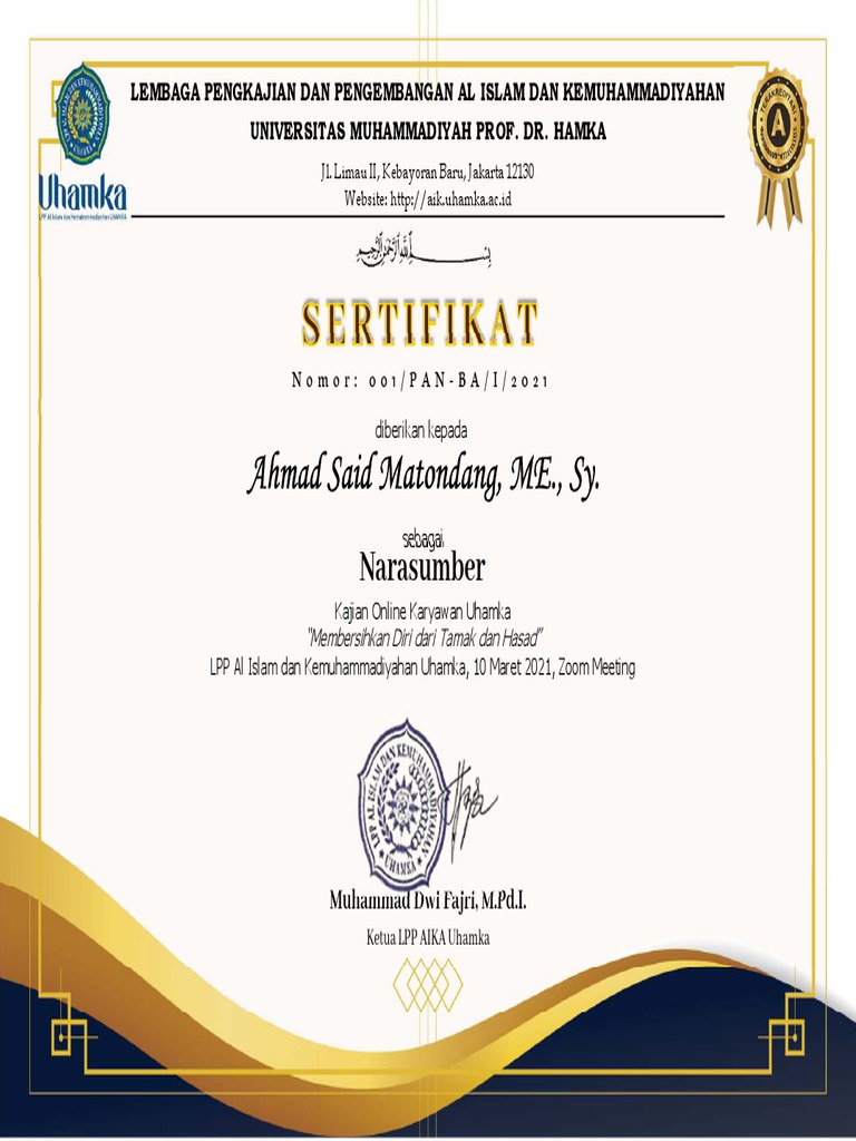 Sample Certificate | PDF