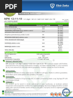 Technical Specifications - Urea and NPK | PDF | Fertilizer ...