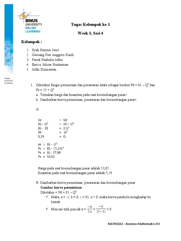 270174-Tugas Kelompok 1.docx. (MATH) | PDF