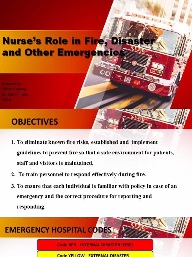 Nurse's Role in Fire Safety Protocols | PDF | Fires | Hazards