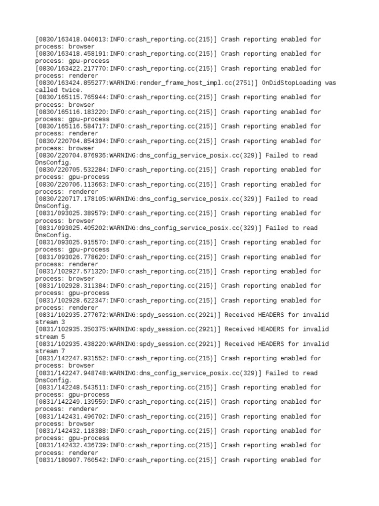Cef Log | PDF | Cache (Computing) | Application Software
