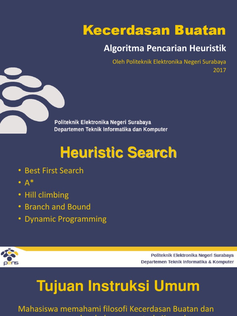 Minggu5 - Algoritma Pencarian Heuristik | PDF