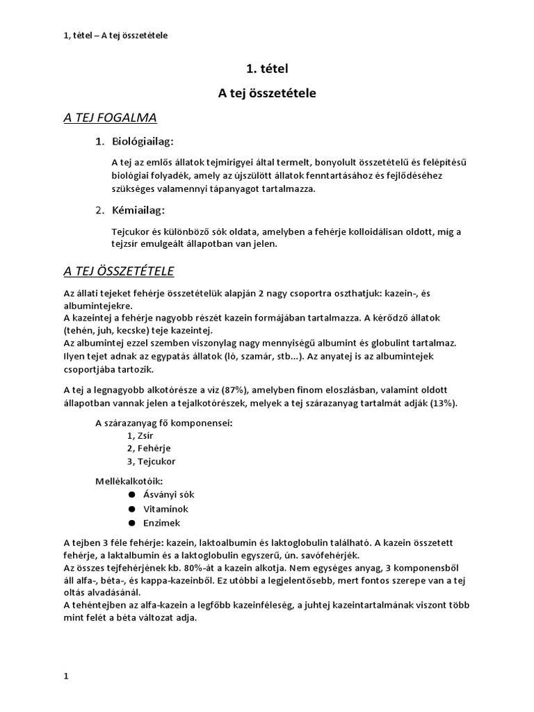 Tétel | PDF