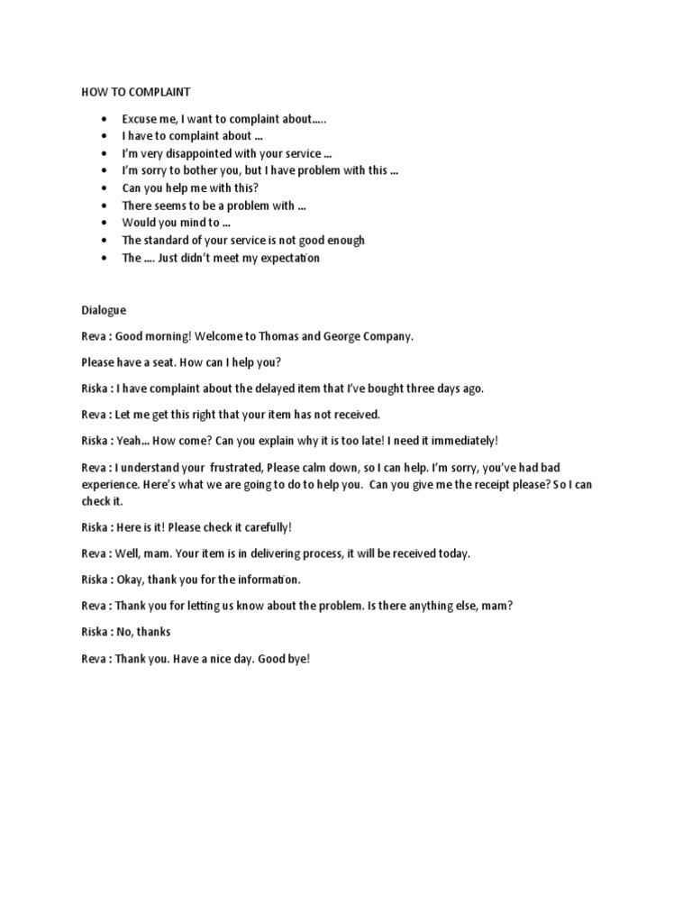 A Guide to Constructive Complaints: Addressing Customer Frustrations ...