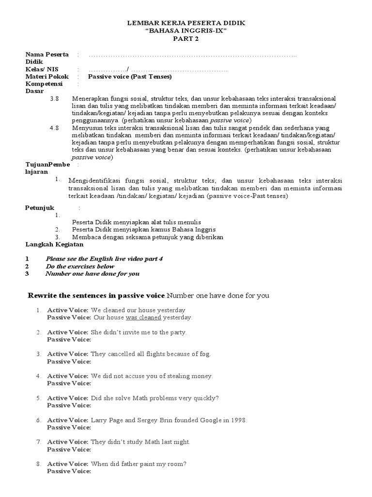 LKPD Bing Part 4 | PDF