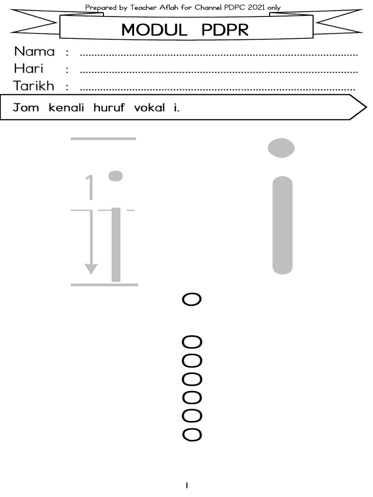 Modul Huruf I | PDF