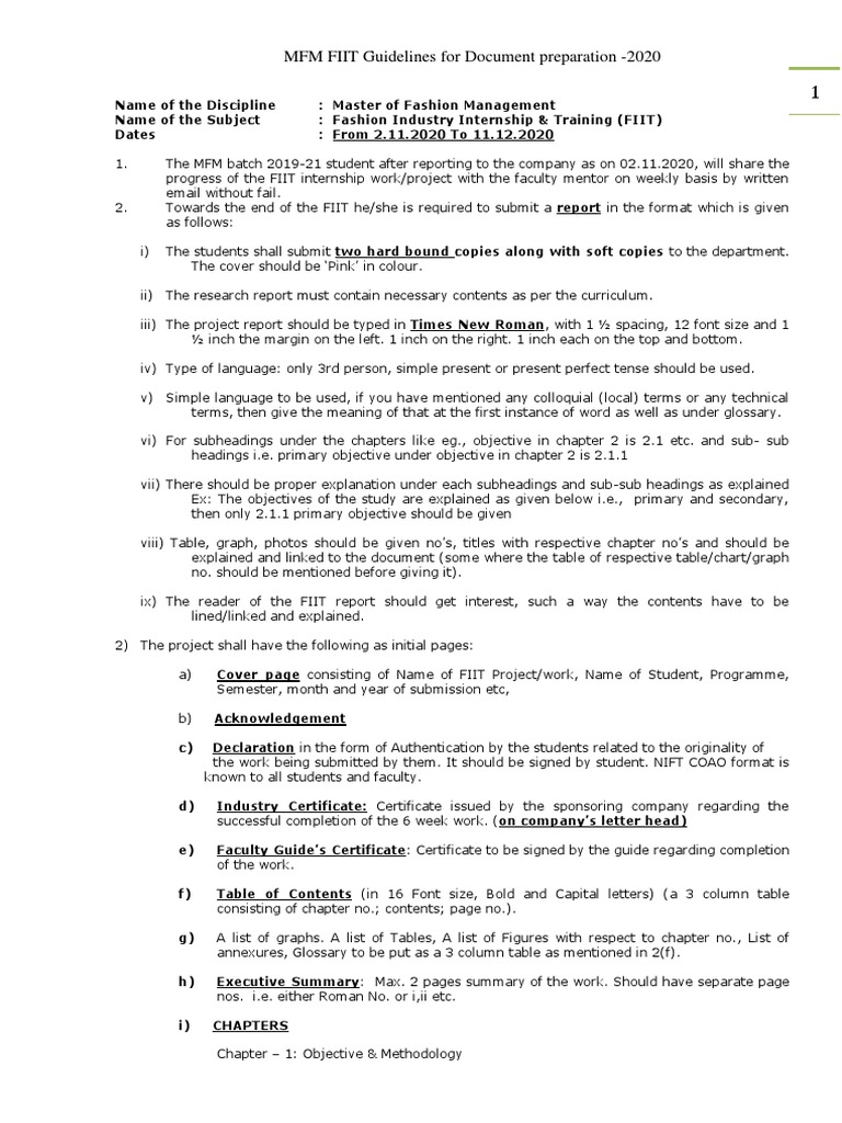 FIIT 2020 Guidelines For Documentation | PDF | Communication | Books