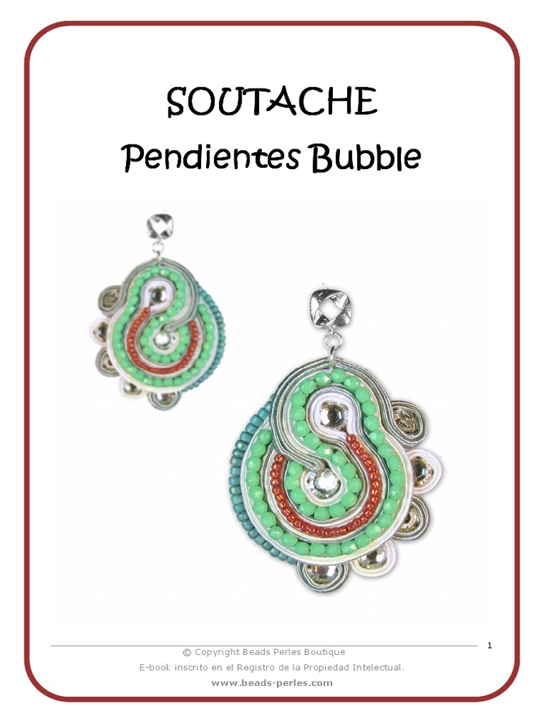 E-Book PENDIENTES SOUTACHE Bubble | PDF | Joyería | Diseño