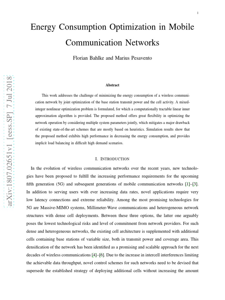 Energy Consumption Optimization | PDF | Mathematical Optimization ...