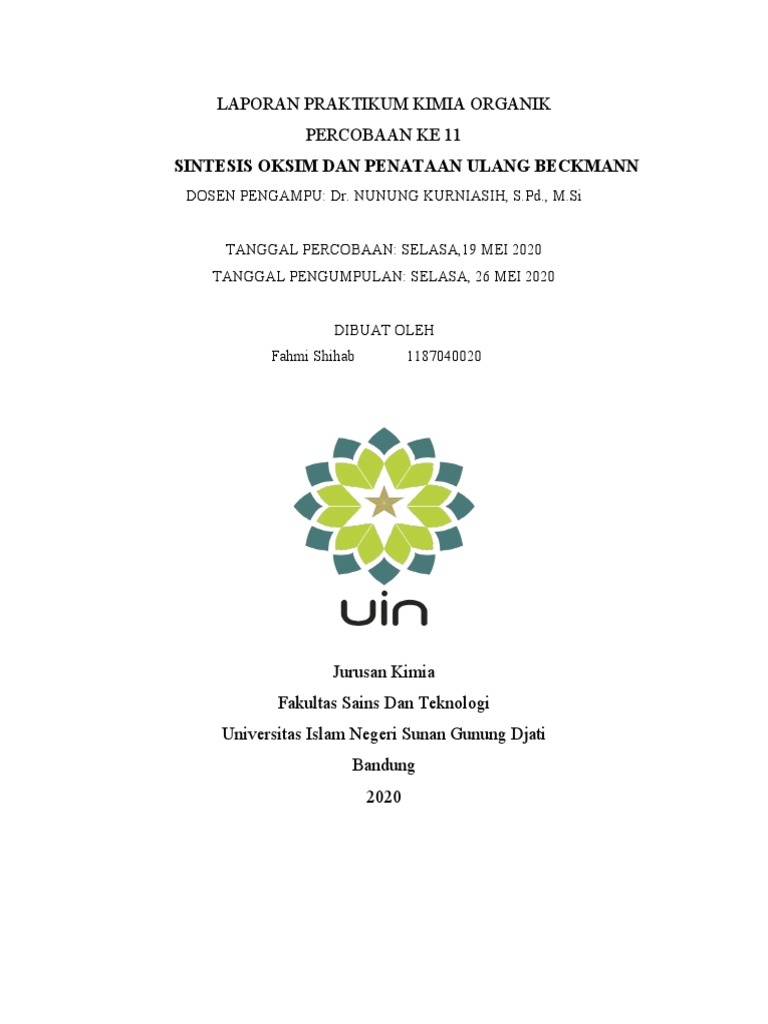 Fahmi Shihab-1187040020-Prak - Organik 11 | PDF