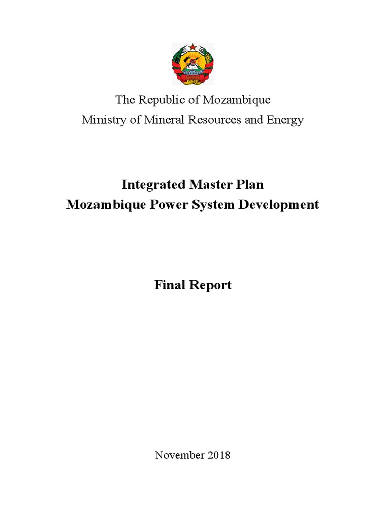 Mozambique Power System Master Plan | PDF | Hydroelectricity | Wind Power