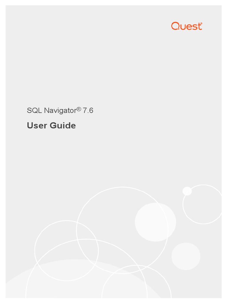 User Guide: SQL Navigator 7.6 | Download Free PDF | Pl/Sql | Sql