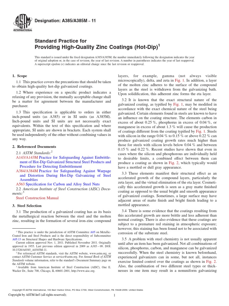 Astm - A358 | PDF | Galvanization | Engineering Tolerance