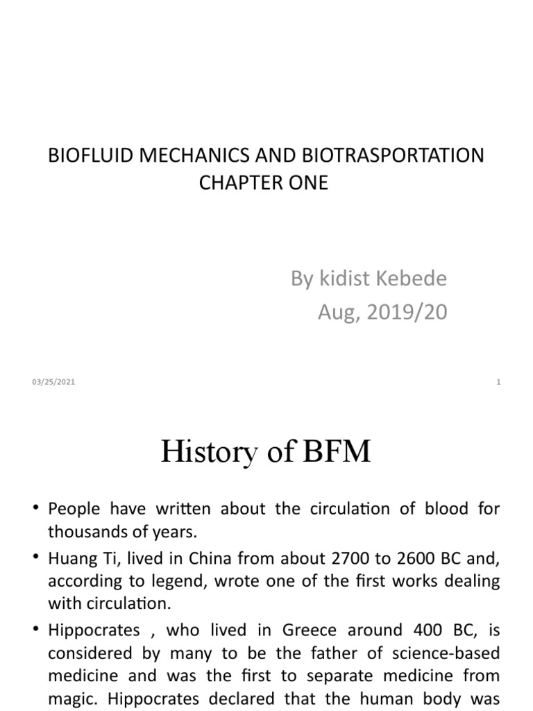 Biofluid Mechanics Chapter 1 | PDF | Buoyancy | Reynolds Number
