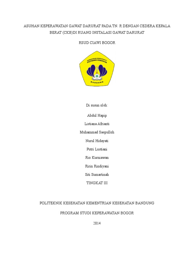 Askep CKB CKB | PDF | Sains & Matematika