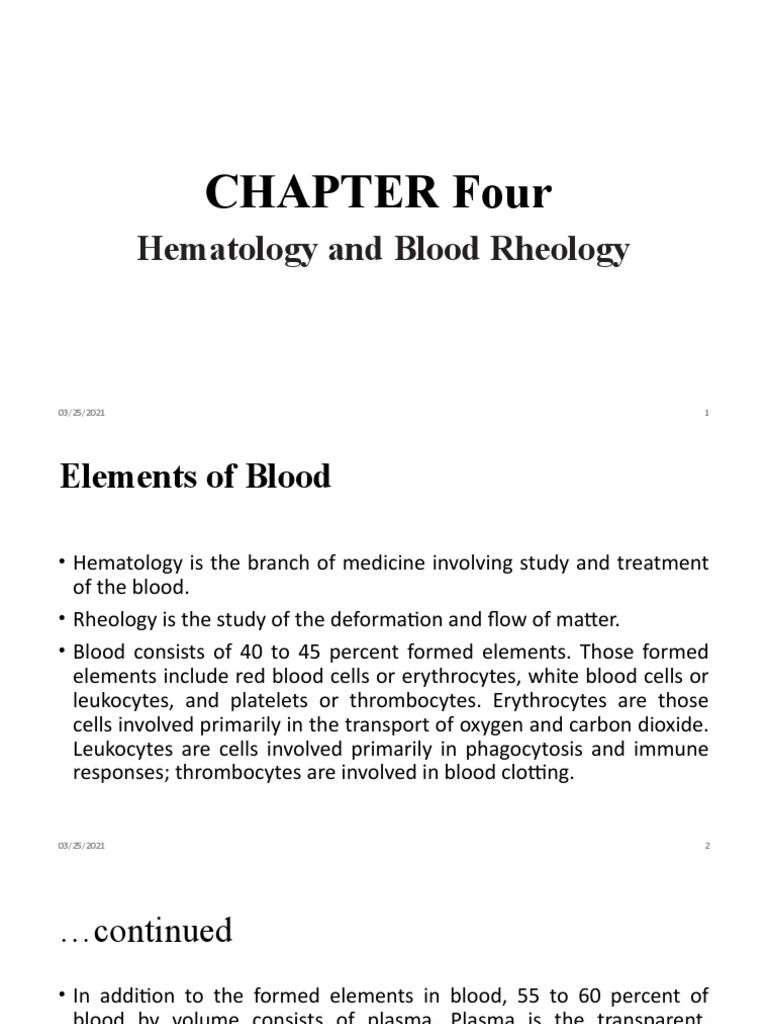Biofluid Mechanics Chapter 4 | PDF | Granulocyte | White Blood Cell