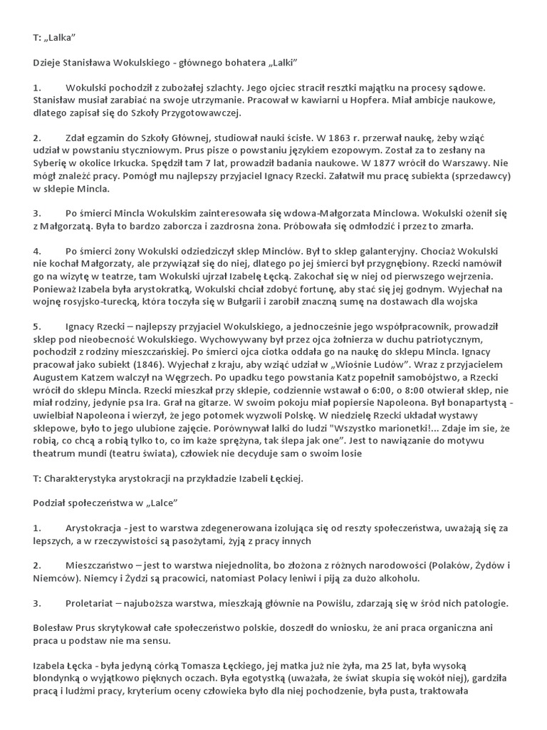 Lalka | PDF