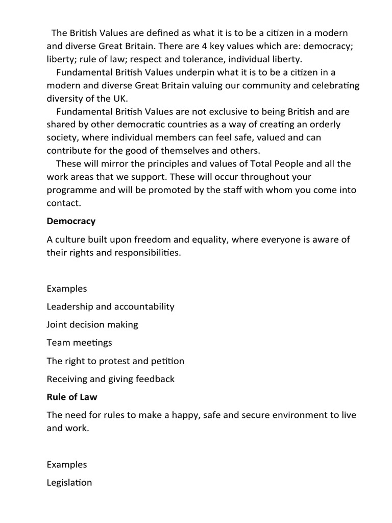 British Values | PDF
