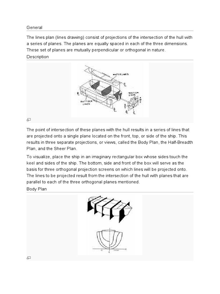 Ship Lines and Half-Breadth Plans | PDF | Buoyancy | Hull (Watercraft)