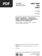 NBR ISO 9002: Sistema da Qualidade | PDF | ISO 9000 | Padronização