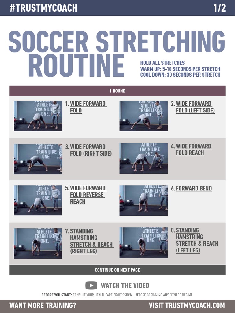 Soccer Stretching Routine en | PDF | Sports