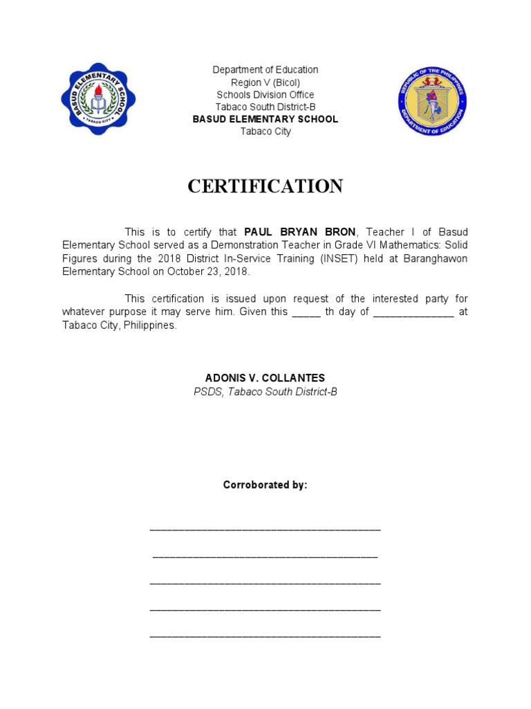 Corroboration Demo Teaching | PDF