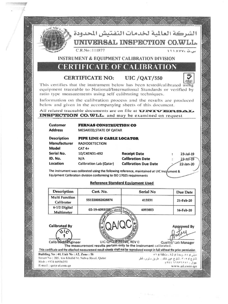 Pipeline & Cable Locator Cat4+ | PDF