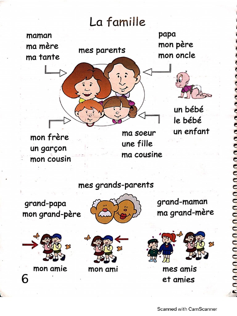 La Famille Vocabulaire | PDF