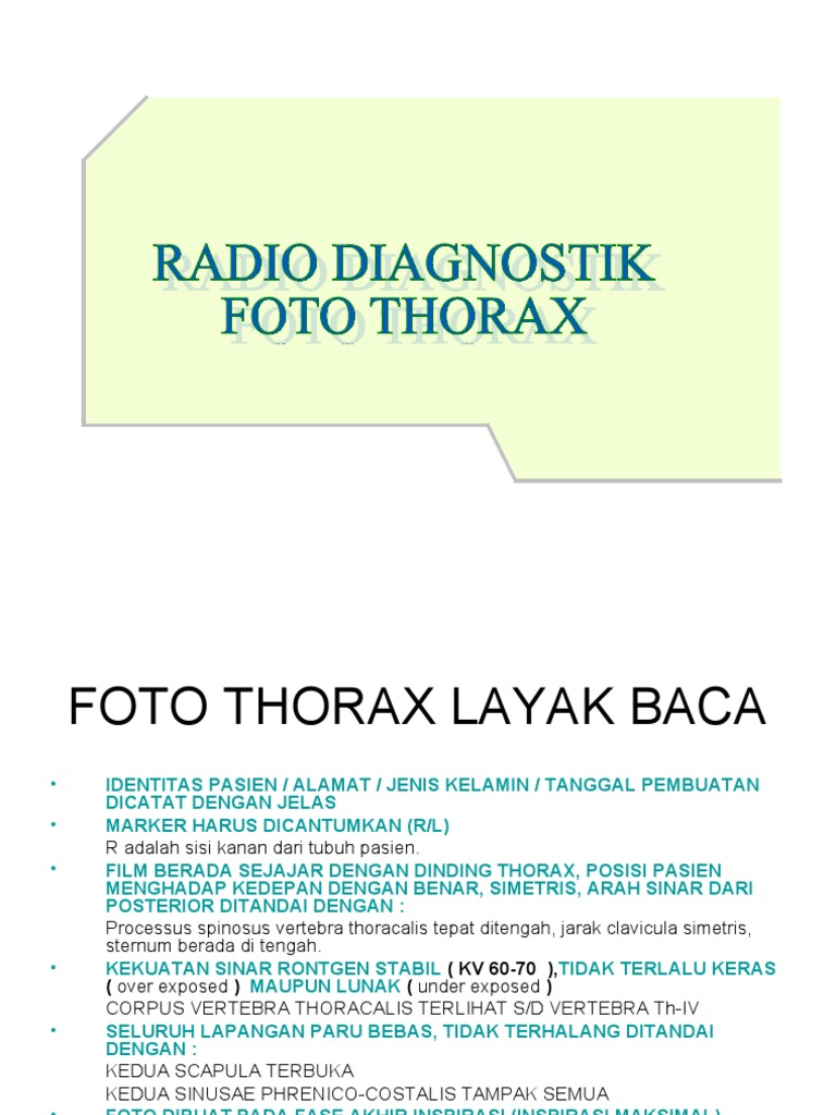 K-22 Foto Thorax Normal | PDF