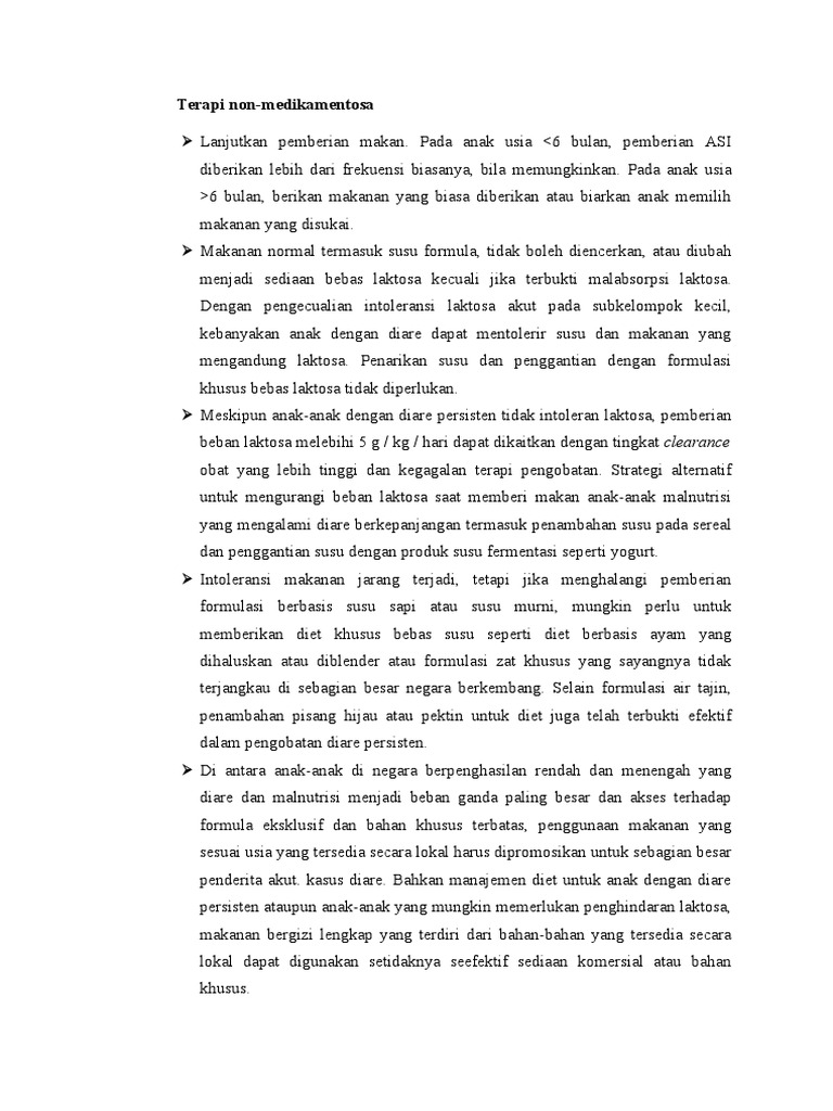 Terapi Non Farmako Dan Edukasi Disentri | PDF