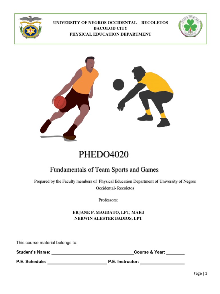 Phed04020 - Module 1-Volleyball | PDF | Volleyball | Sports