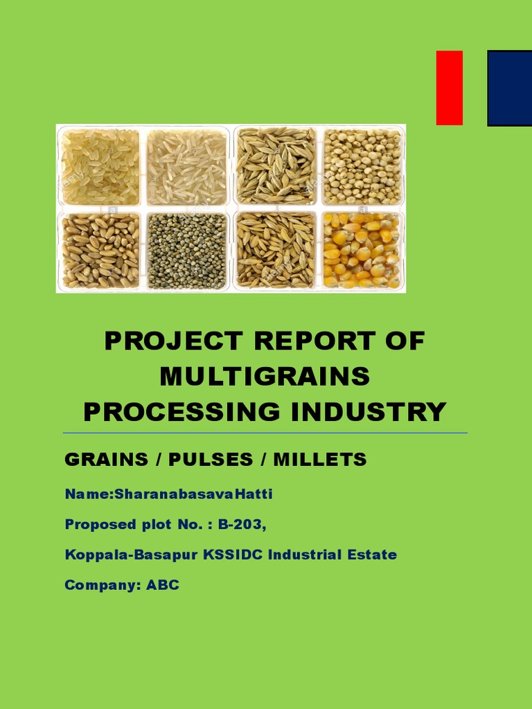 Project Report of Food Grains Processing | PDF | Legume | Agriculture