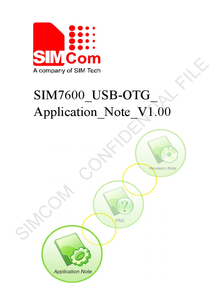 SIM7600 USB-OTG Application Note V1.00 | PDF | Computer Science | Computing