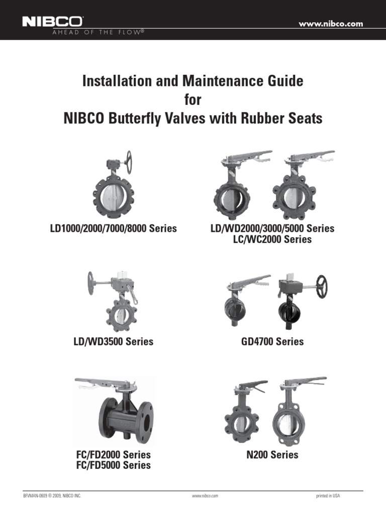Installation and Maintenance Guide For NIBCO Butterfly Valves With ...