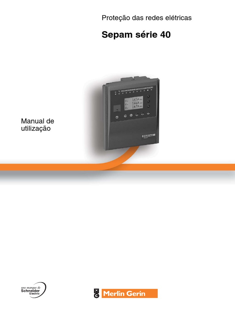 Manual - Port. - SEPAM-40 - Rev3 | PDF | Energia elétrica | Interface ...