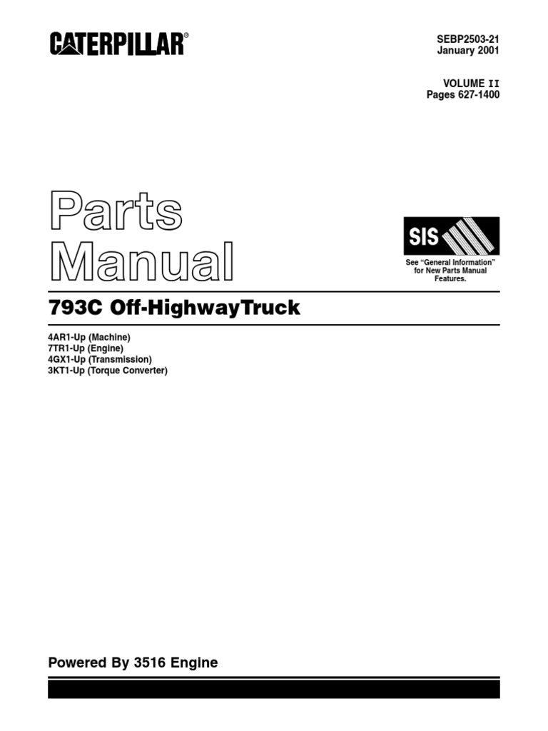 Manual 793C Serie 4AR Vol.2 | PDF | Tecnología