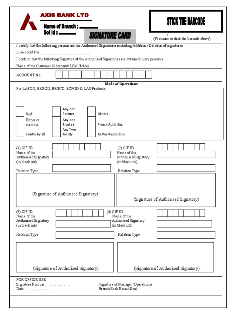 (Signature of Authorised Signatory) (Signature of Authorised Signatory ...