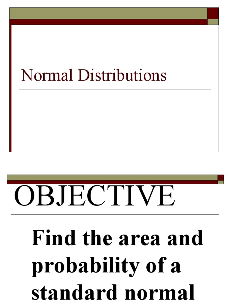 Day 1 - Find Area and Probability With Chart | PDF | Mode (Statistics ...