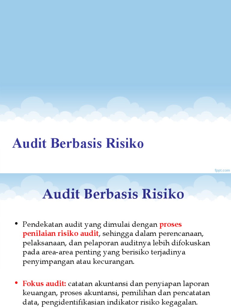 Audit Berbasis Risiko Standar Audit | PDF