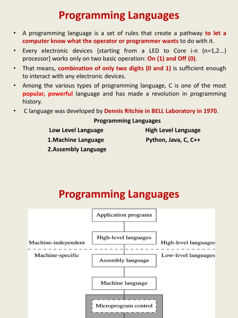 Overview of Programming Languages | PDF | Assembly Language | Computer ...