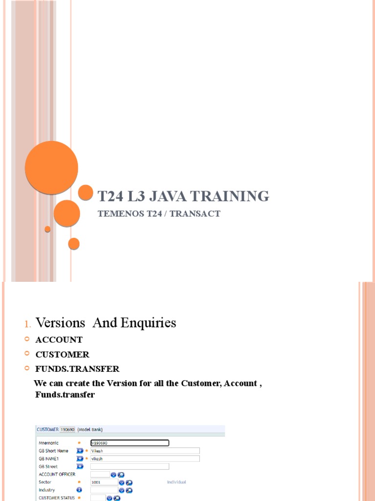 T24 L3 Java Training on Temenos Transact Record Lifecycles | PDF | Computer Architecture ...