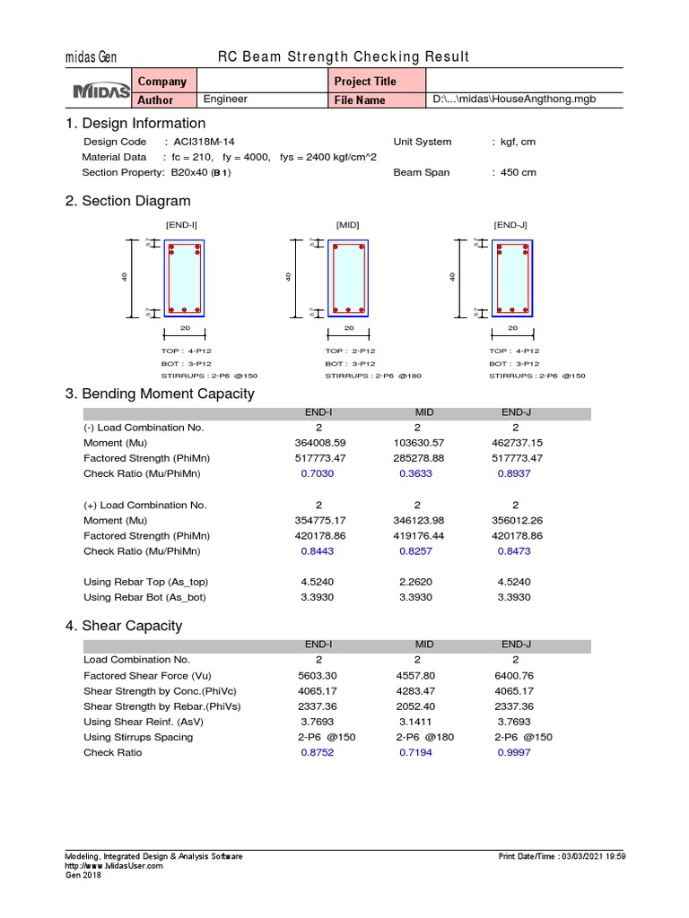 Midas Gen: 1. Design Information | PDF | Classical Mechanics | Economic ...