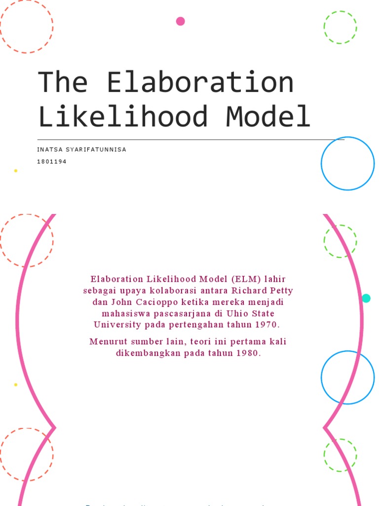 The Elaboration Likelihood Model | PDF