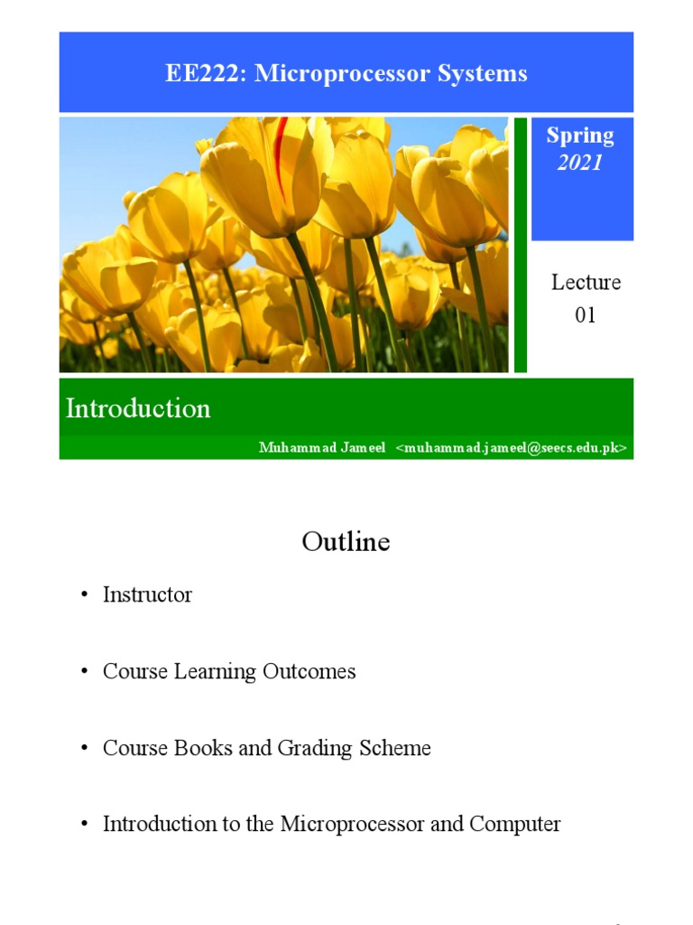 Lecture 1 - Introduction | PDF | Central Processing Unit | 64 Bit Computing