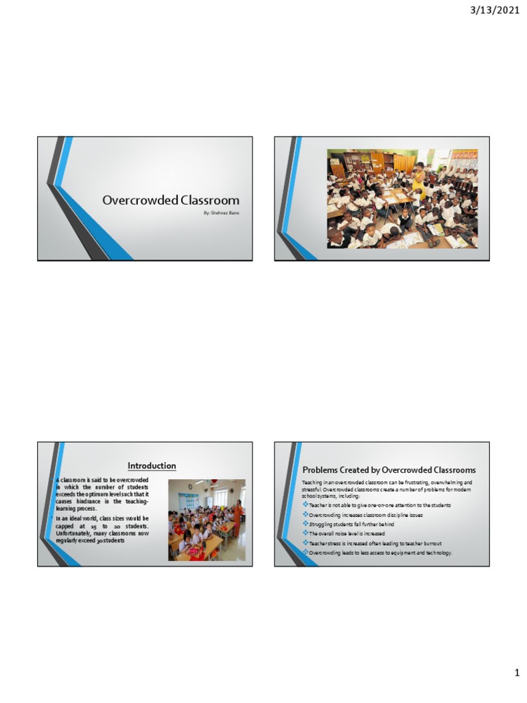 Overcrowded Classroom | PDF | Classroom | Teachers